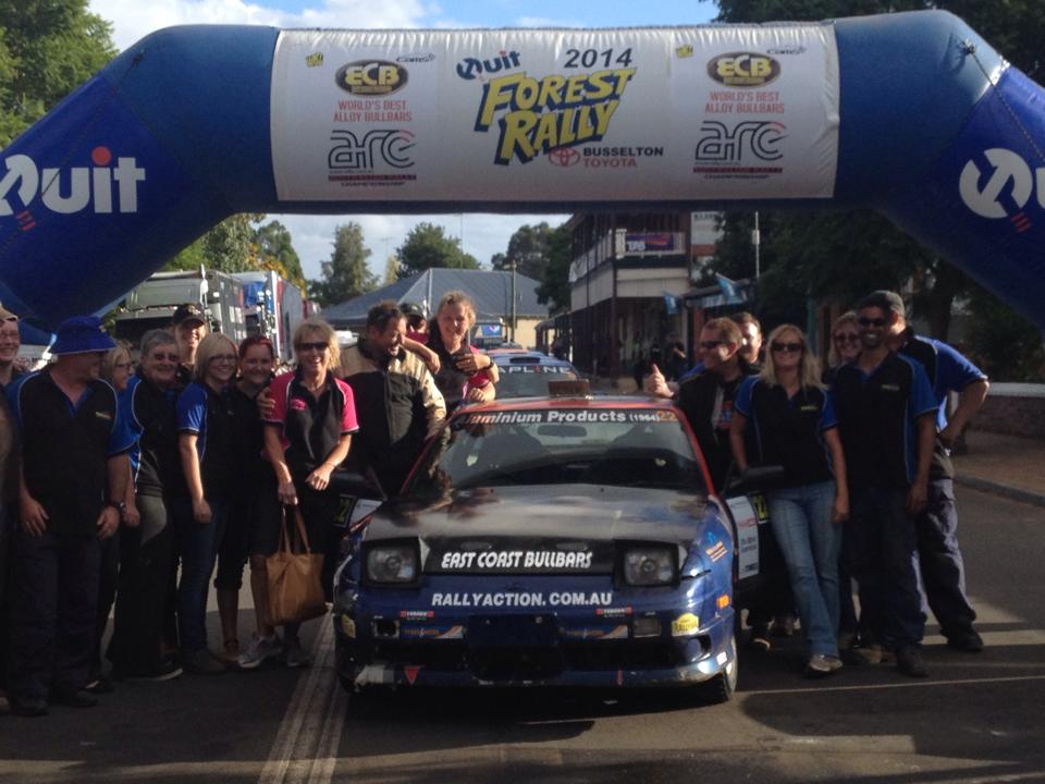 Our team at the 2014 Forest Rally - Rally Action Driver Training