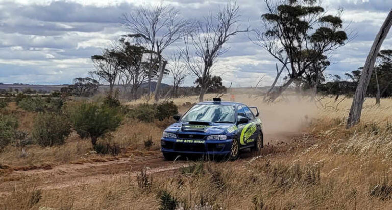 2023 Rally WA Calendar - Sideways on gravel - Rally Action Driver Training